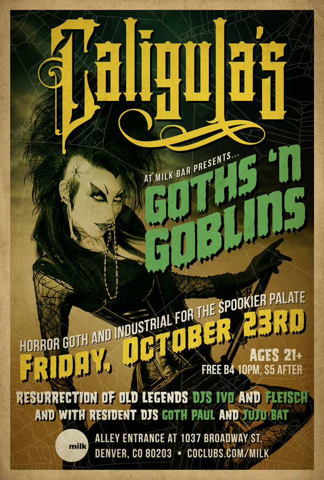 Industriarts Studio - Denver Gothic/Industrial Scene — Flyer Designs