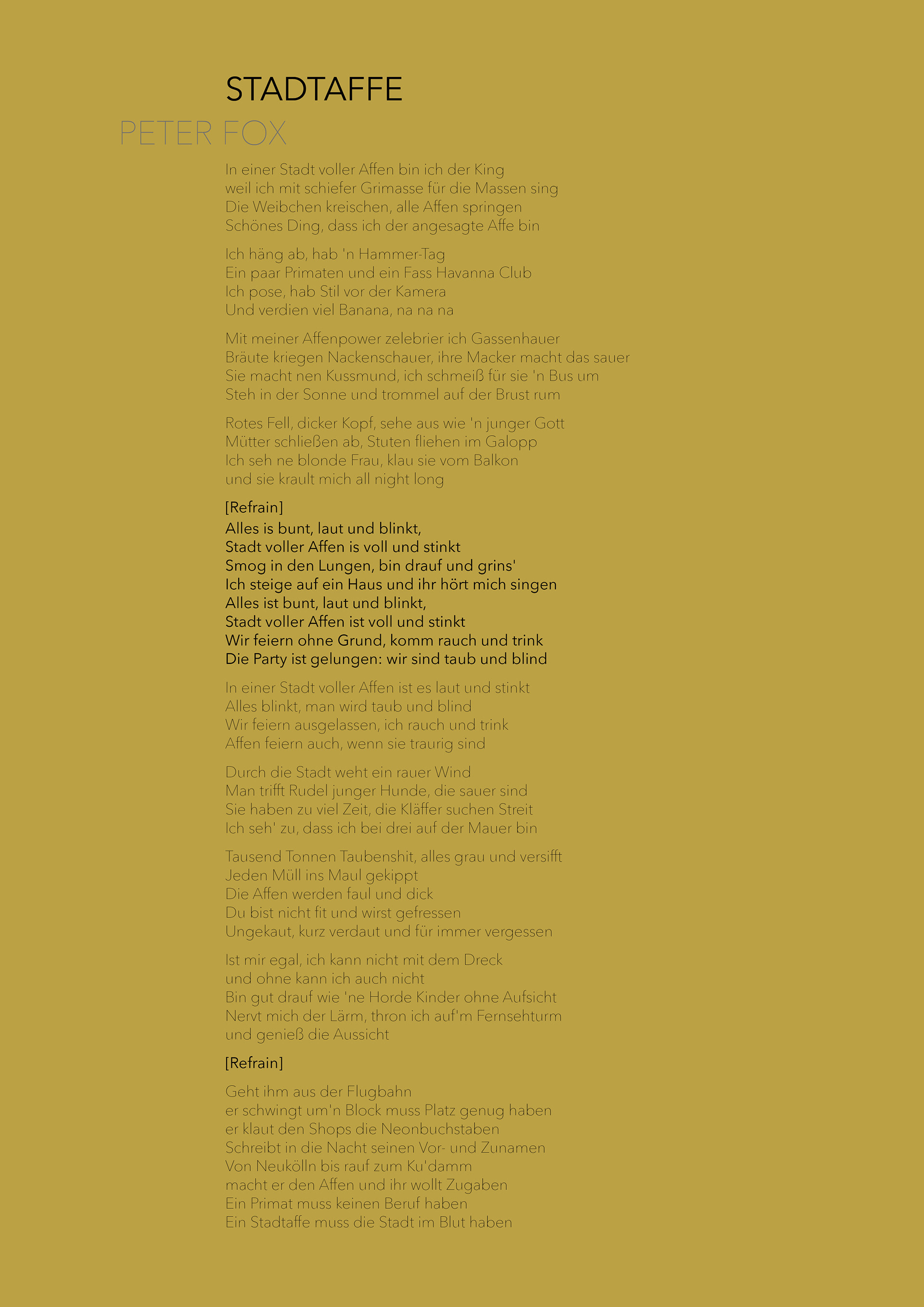 dienerdesign - stadtaffe