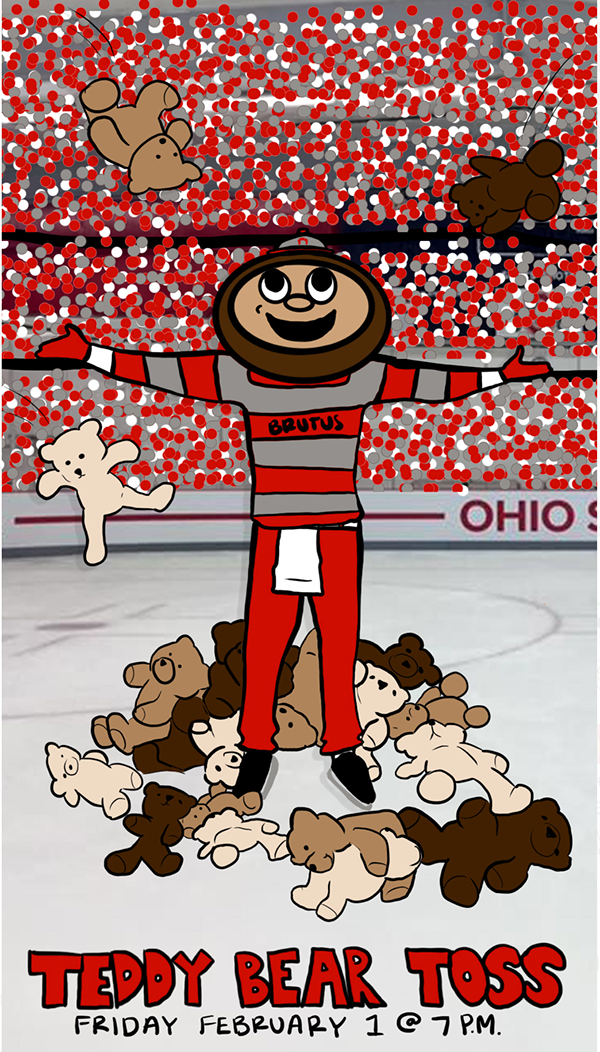 Skylar Kaplan - Brutus Buckeye Cartoon