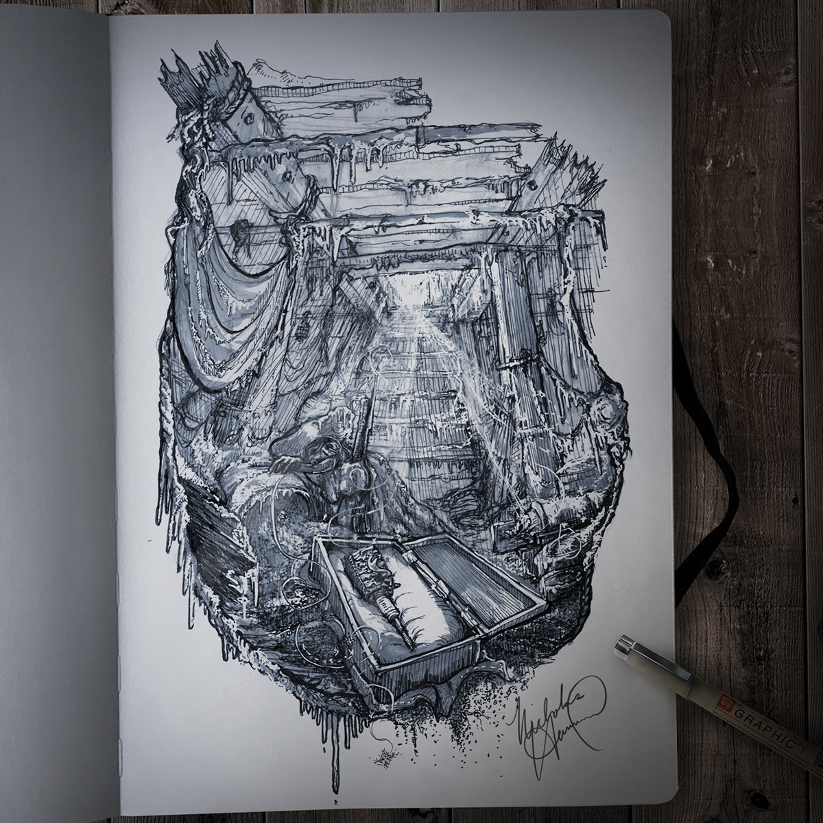 Nick Hammond Design - Cinematic Drawing Series