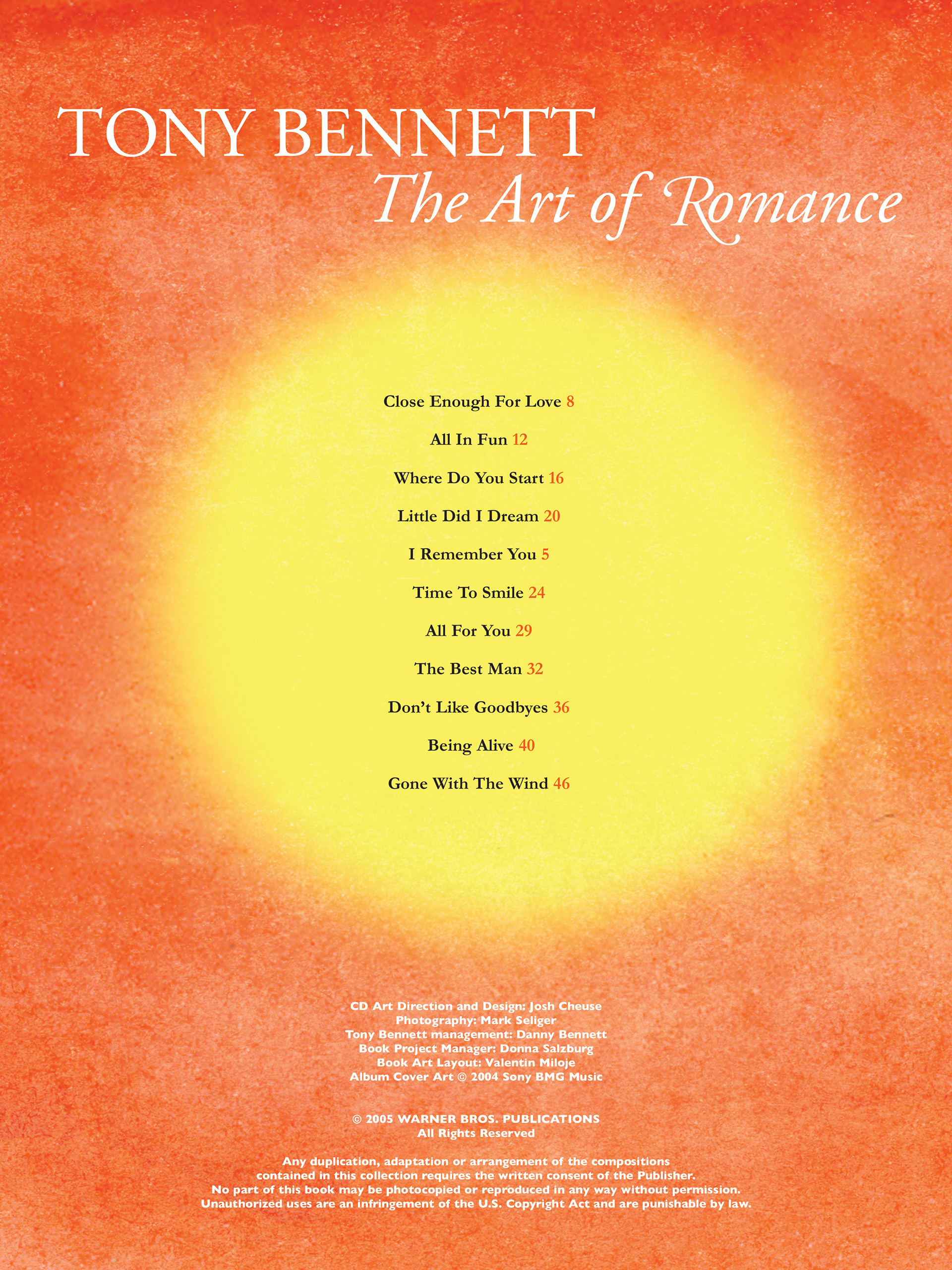 Valentin Miloje Graphic Designer - Tony Bennett - Art of Romance