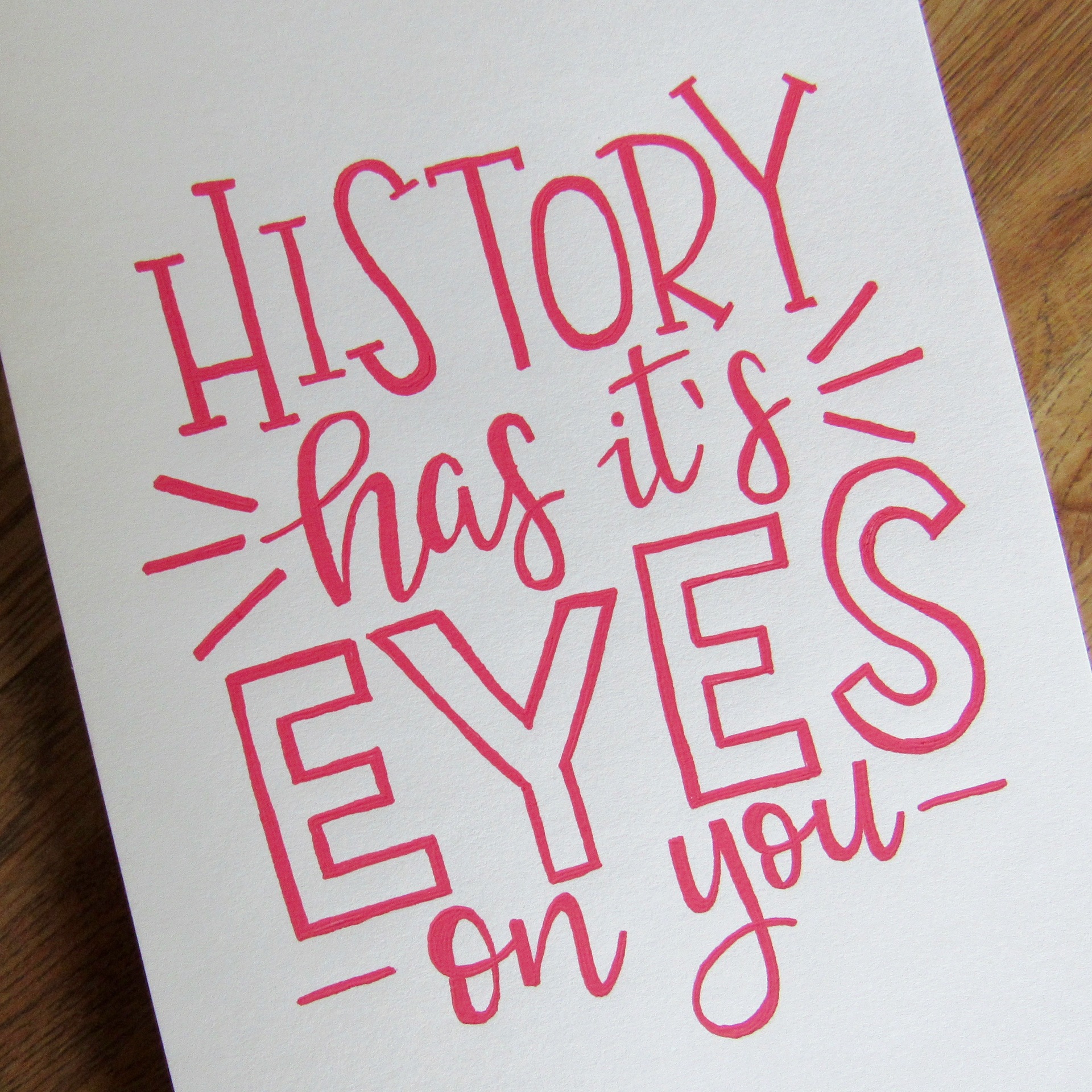 Janelle Wisniowicz Portfolio - Hand Lettering