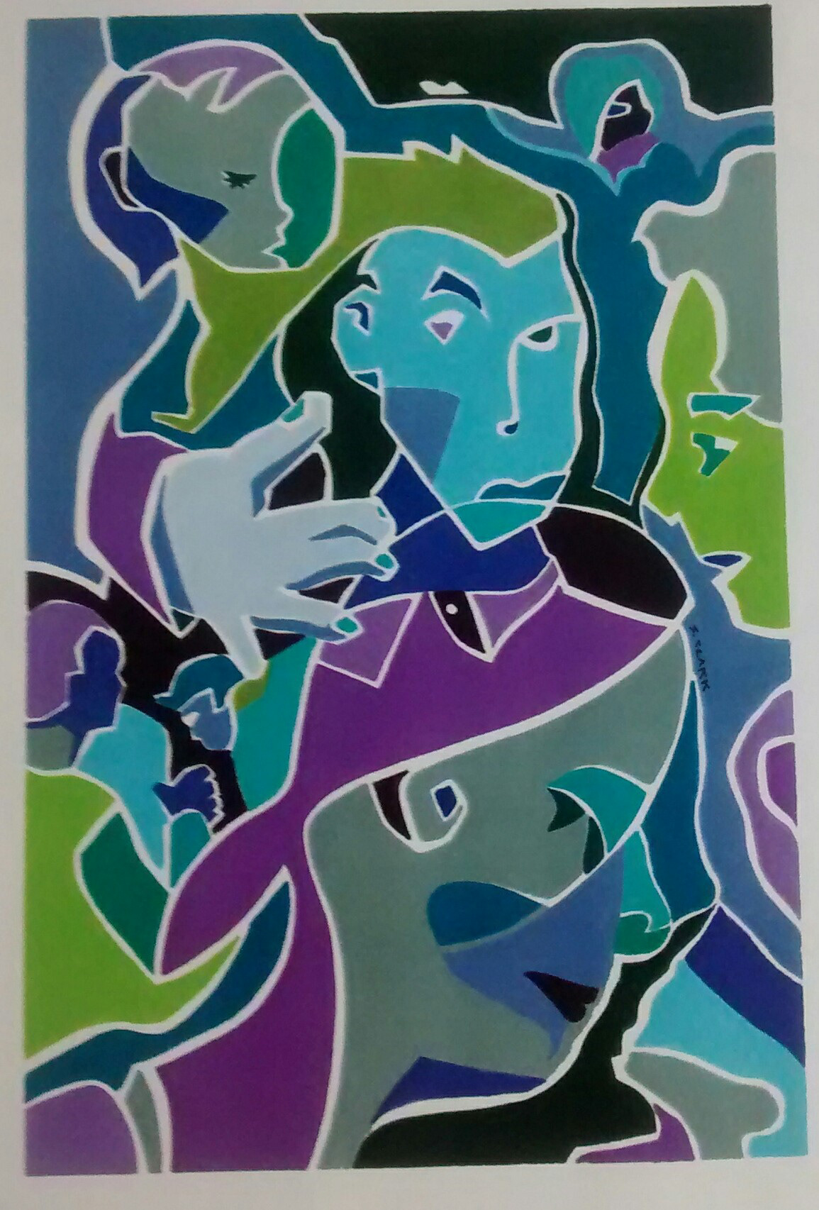 Scott Clark - SUPERYELLOWDRAGONSTAR ART SHOW JUNE 2002