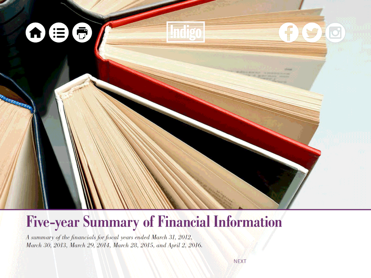 Candace Tam - Indigo Annual Report