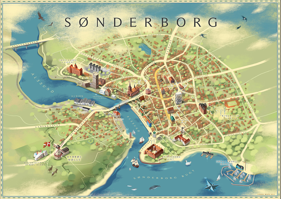 Visual Maps . - Sønderborg city map