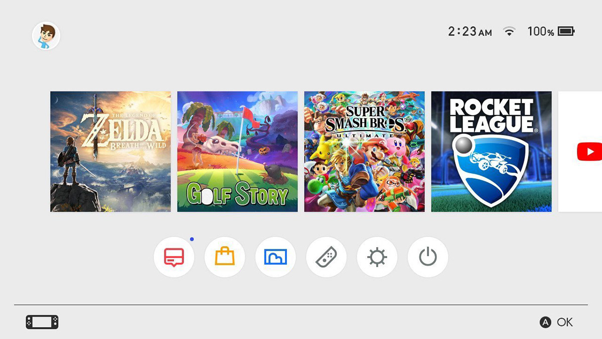 Daniel Romero - Nintendo Switch UI Concept